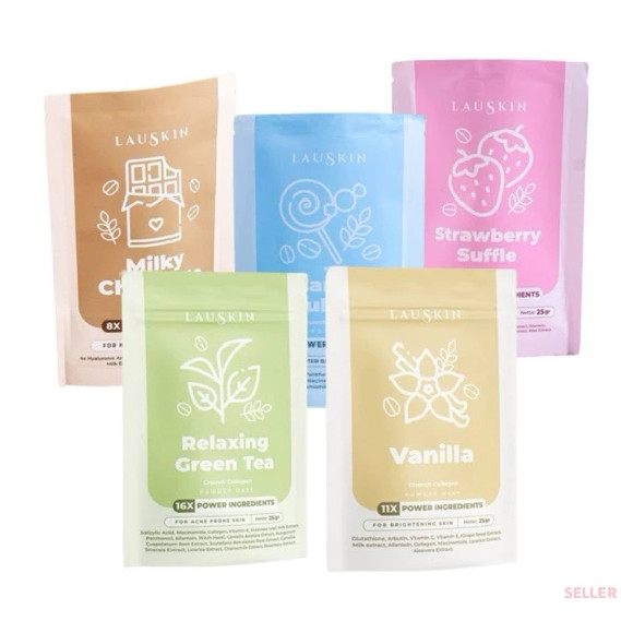 Jual [READY] LAUSKIN MASKER WAJAH GREENTEA VANILLA STRAWBERRY MILKY ...