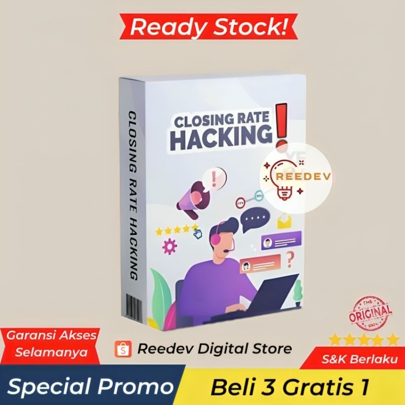 Jual CLOSING RATE HACKING Naikkan Omzet Penjualan dari Tim CS - Reedev ...