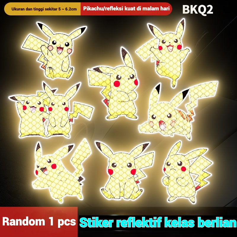 Jual Stiker Mobil Kartun Emoji Doraemon Stiker Mobil Pikachu Dekorasi ...