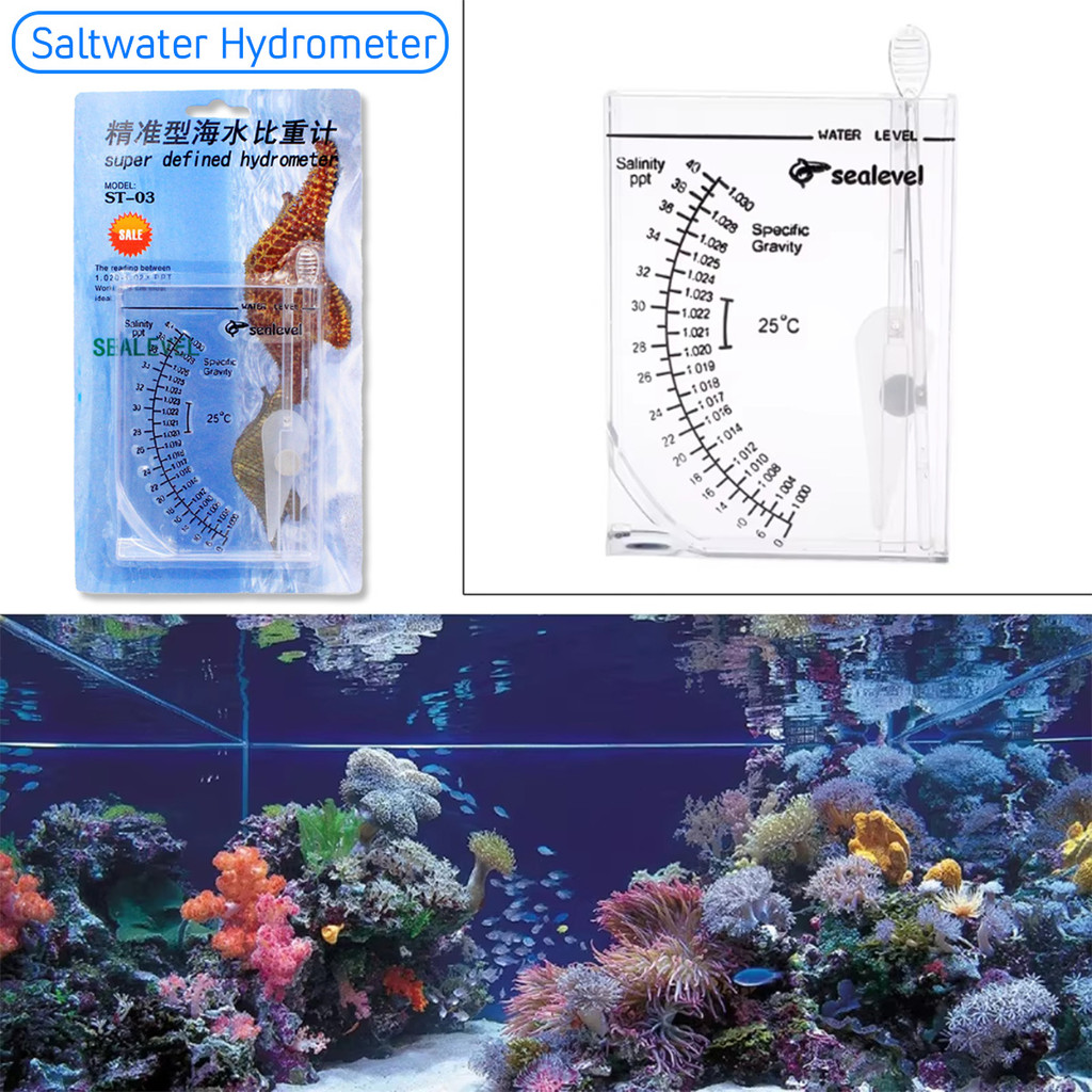 Jual Salinity Meter Hydrometer Alat Salt Water Pengukur Kadar Garam Air ...