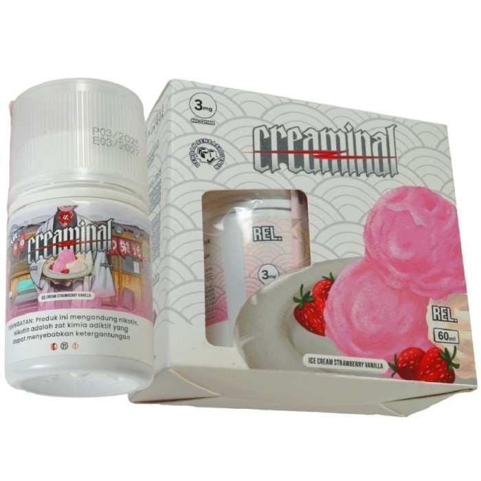Jual Creaminal ICE CREAM STRAWBERRY VANILLA 60ML by Badass x Unwise ...