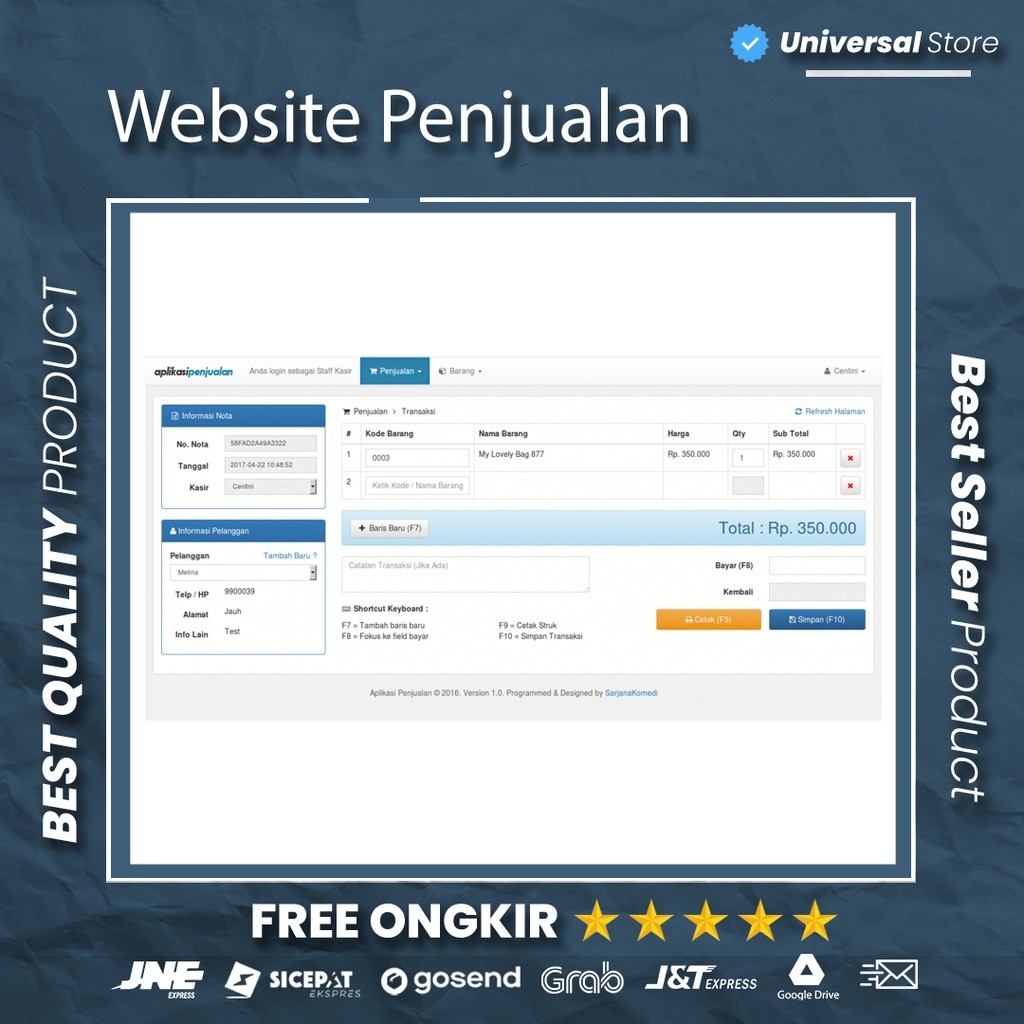 Jual Aplikasi Source Code Website Penjualan Codeigniter Web SC | Shopee Indonesia