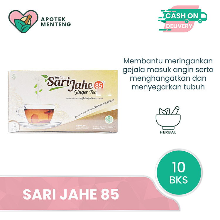 Jual Sari Jahe 85 (Ginger Tea) - Teh Penghilang Masuk Angin, Hangat ...