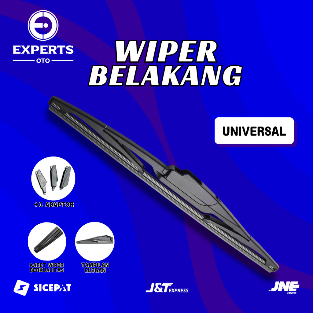 Jual Wiper Mobil Frameless Belakang Model Universal Karet Blade Premium ...