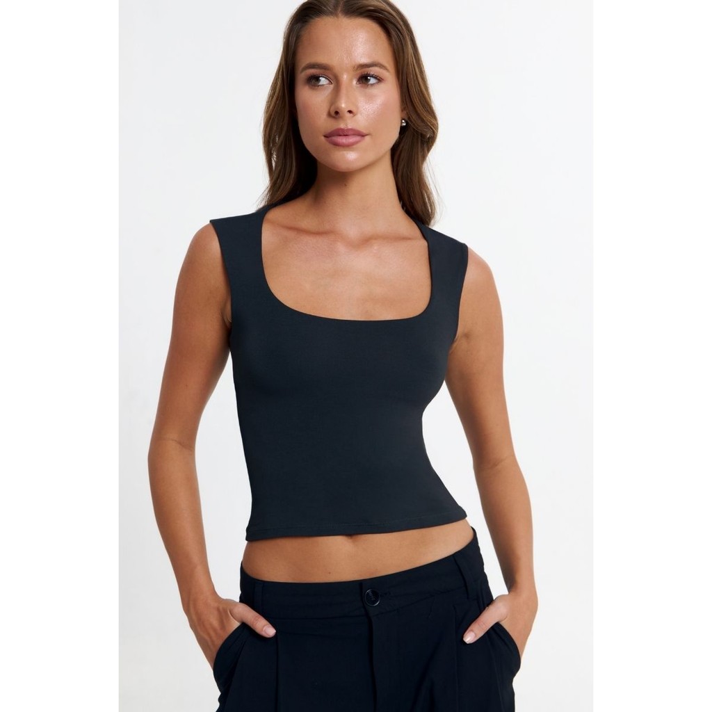Jual ARUS Wide Square Neck Tank | Shopee Indonesia