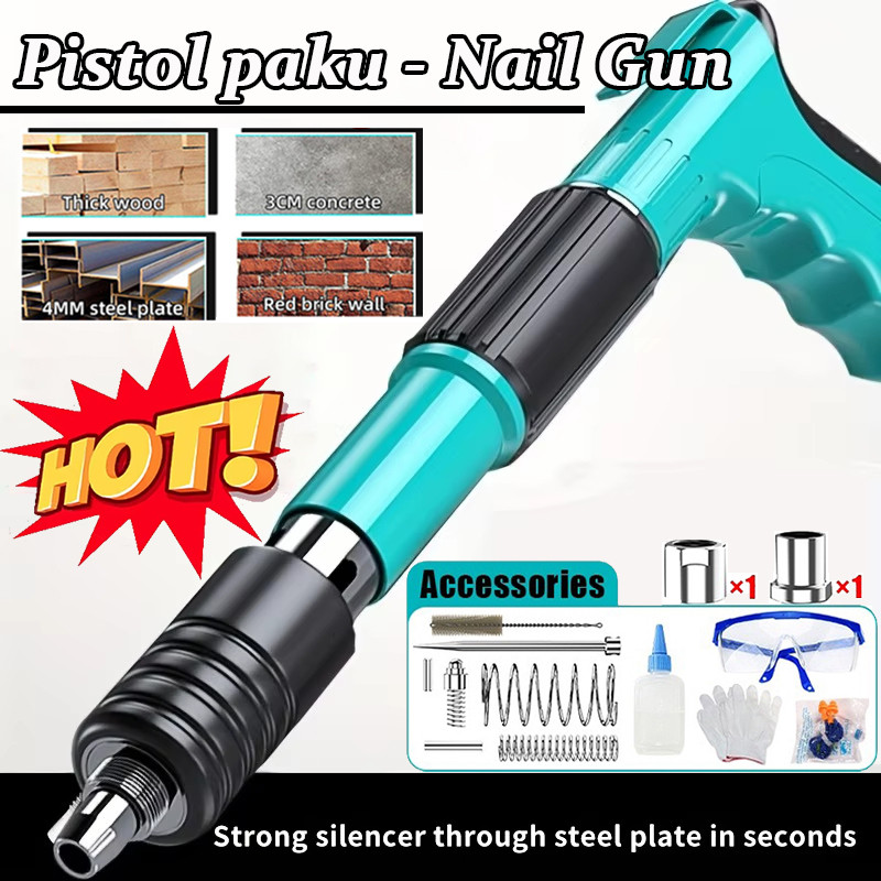 Jual 【Ready Stock】Paku Tembak Beton Pistol Paku / Pistol Pengencang ...