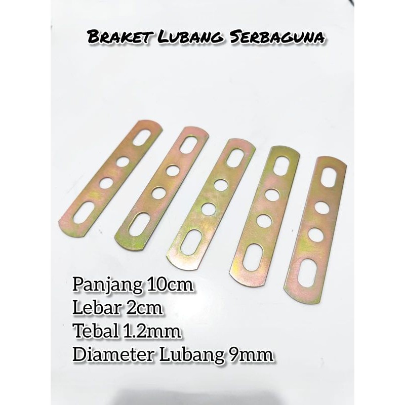 Jual Breket Lubang Serbaguna / Breket Bolong Panjang 10cm / Braket ...