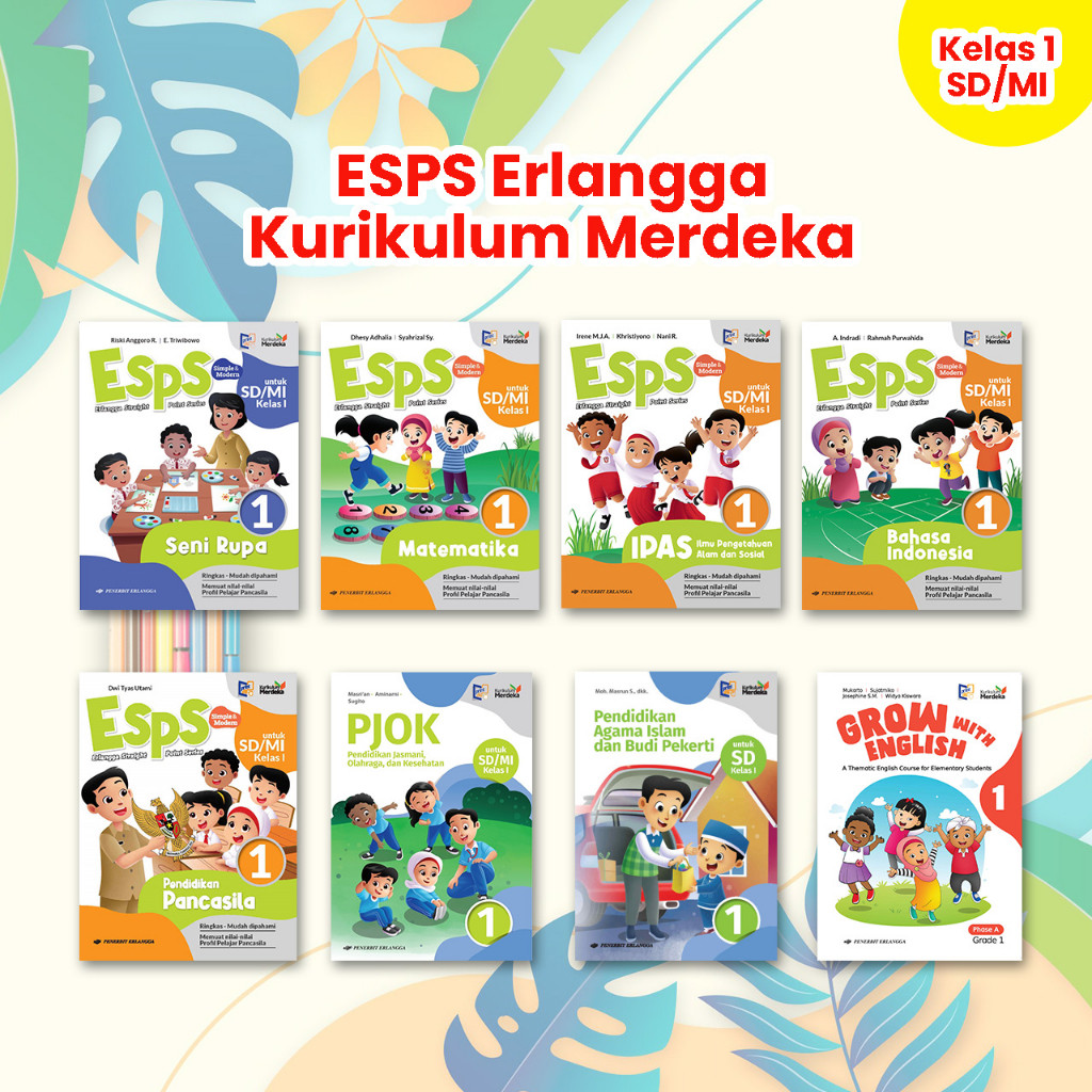 Jual Buku Seri ESPS SD Kelas 1 Kurikulum Merdeka - Matematika IPAS Indonesia | Shopee Indonesia