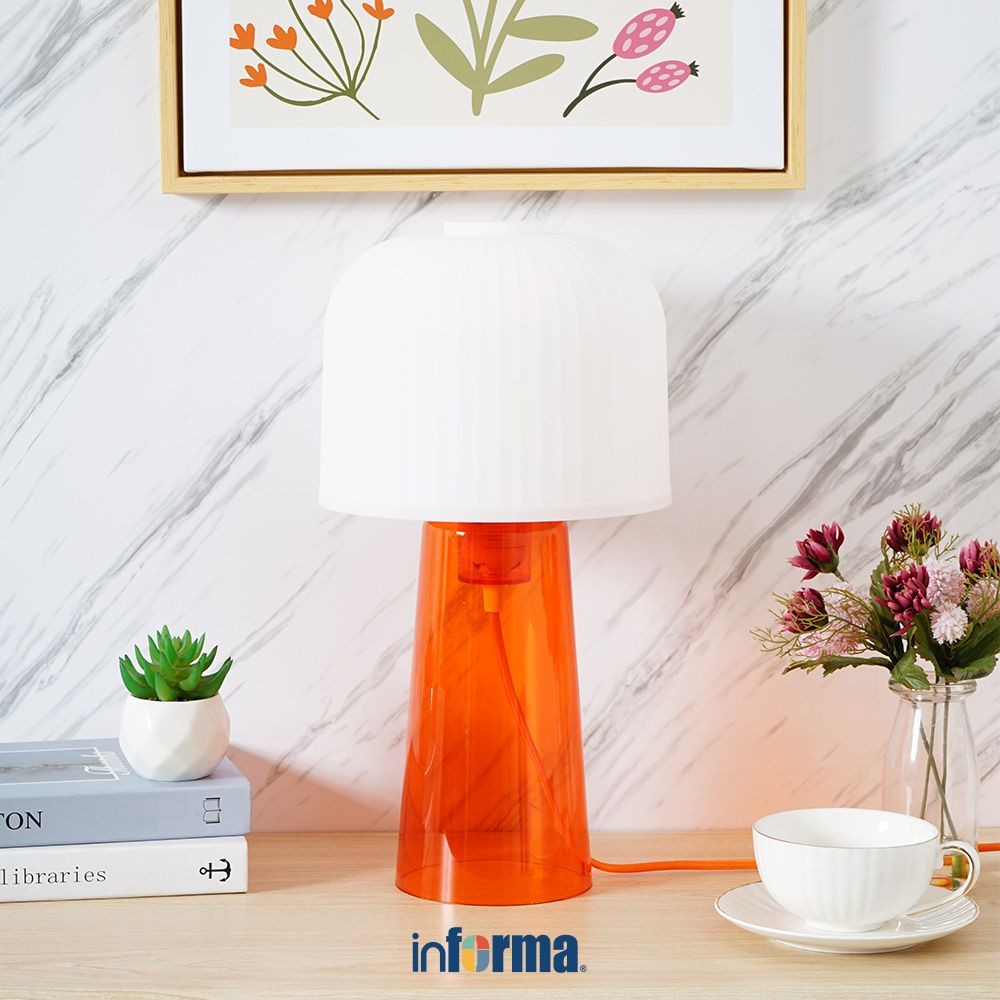 Jual Informa Belle Lampu Meja - Orange Decorative Table Lamp Lampu ...