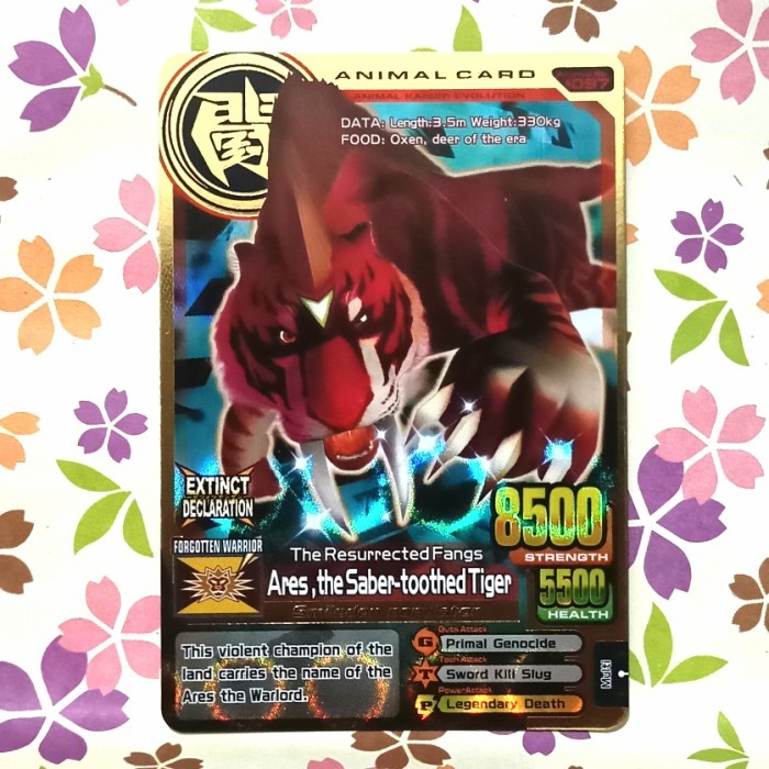Jual animal kaiser gold ares the saber toothed tiger evo 8 - baru mulus ...