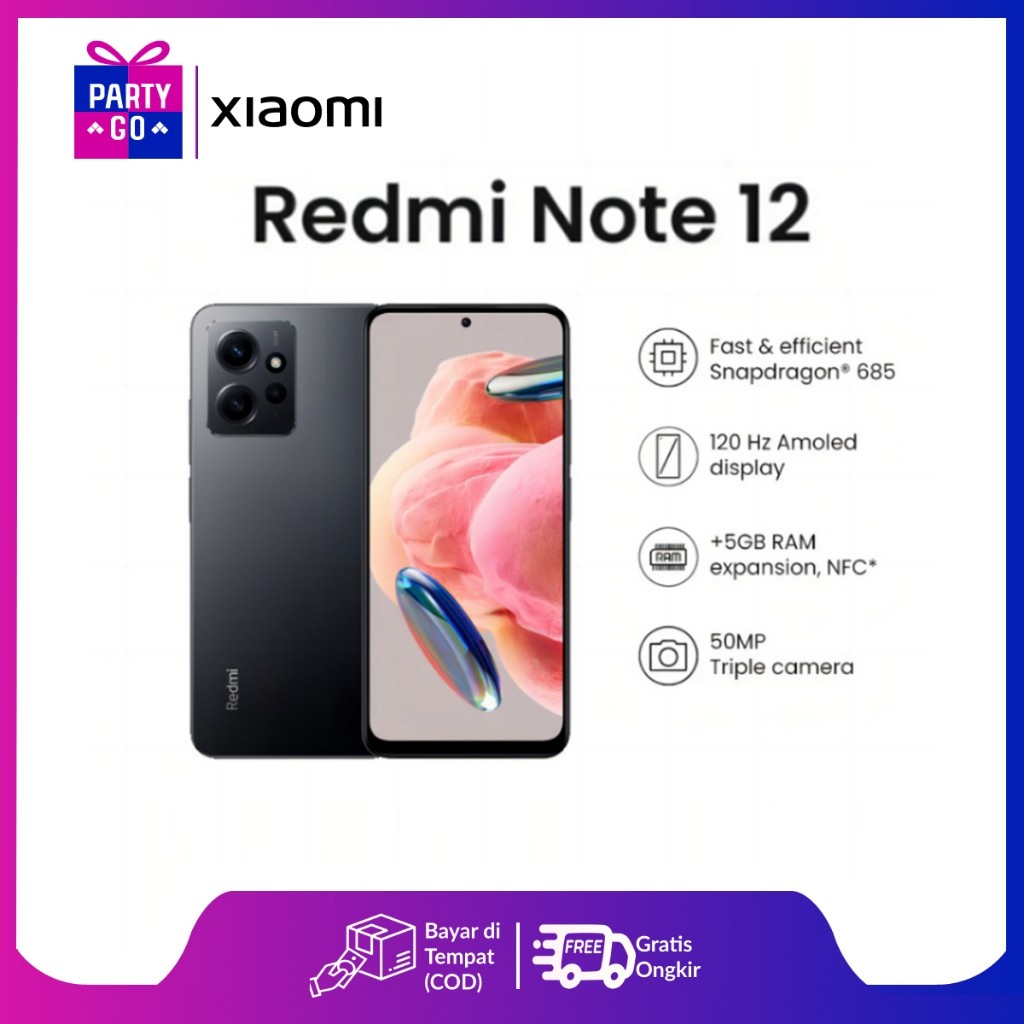 Jual (Second Handphone) Xiaomi redmi Note 12 NFC - RAM 4gb/128gb | 6gb ...
