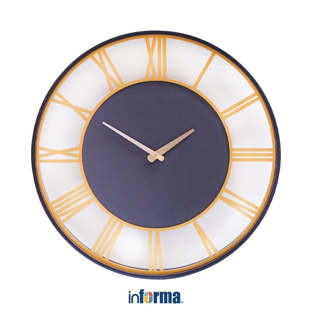 Jual Informa 60 cm Jam Dinding R1 - Hitam Wall Clock Jam Tembok Analog ...