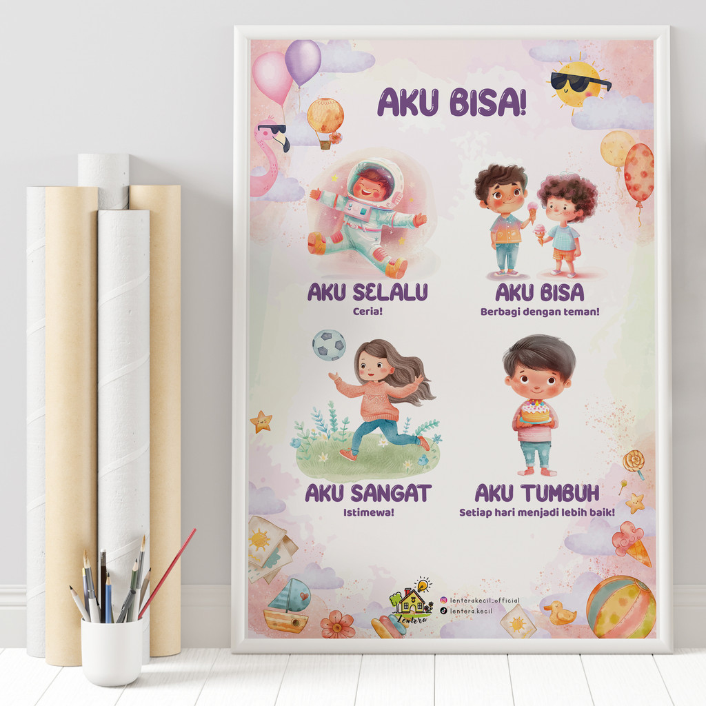 Jual Paket POSTER AFIRMASI DIRI PENDIDIKAN KARAKTER Untuk Anak Usia ...