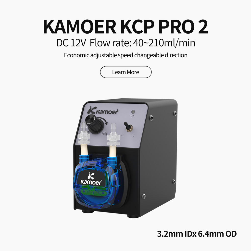 Jual Kamoer KCP PRO2 Peristaltic Pump 12V DC Motor with High Percision Low Flow Adjustable Flow ...