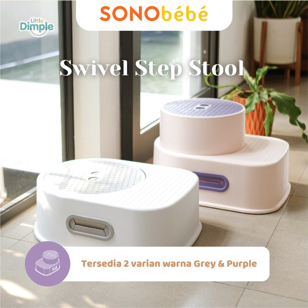 Jual Little Dimple Swivel Step Stool - Pijakan Kaki Anak | Shopee Indonesia