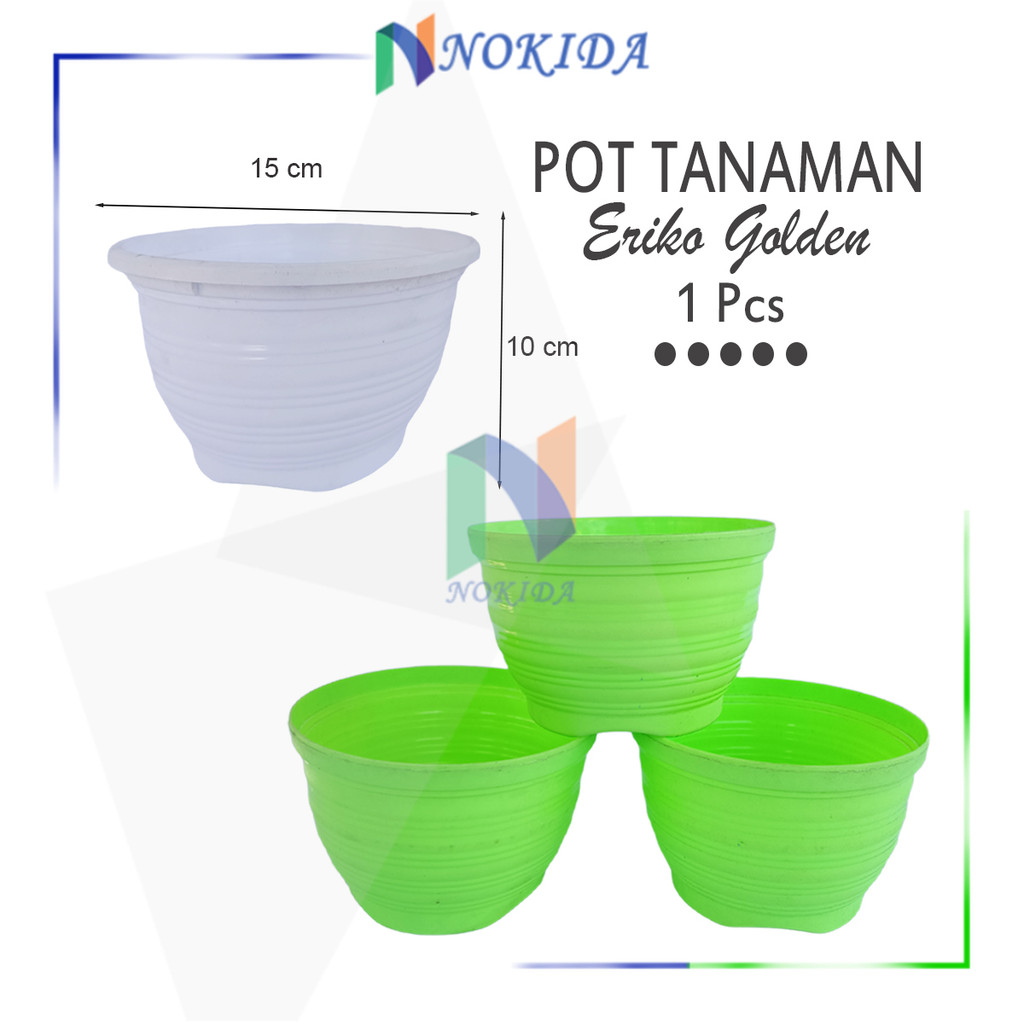 Jual Nokida Pot Bunga Ukuran Kecil Eriko Honey Bee Golden (1 Pcs ...