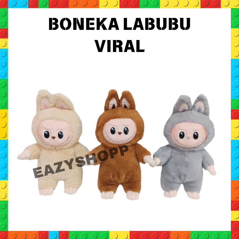 Jual Mainan Boneka Viral Labubu Macaron Monster Muka Karet Bantal ...