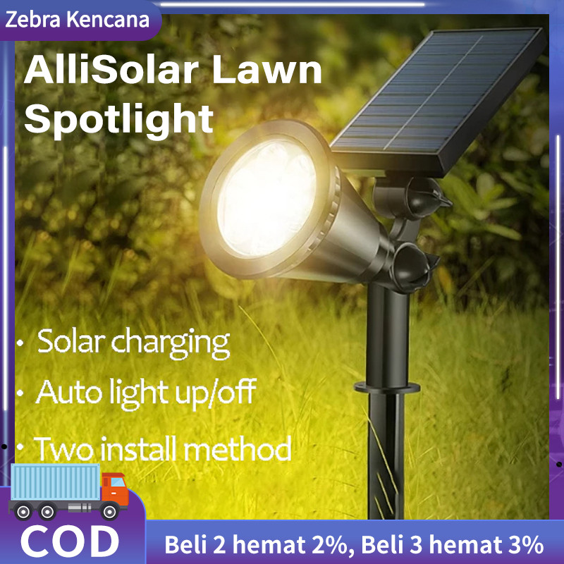 Jual Lampu Taman Tenaga Surya 18 LED Warna putih Solar Cell Panel Lampu ...