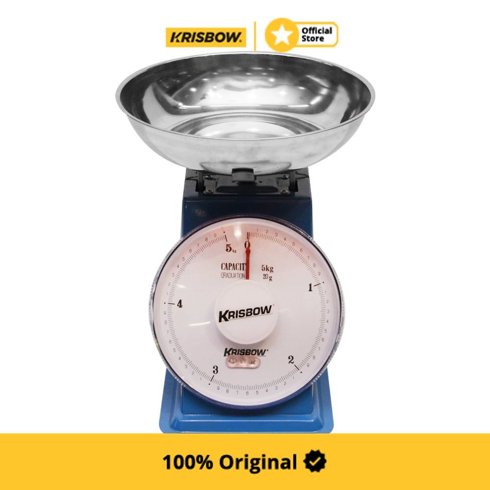 Jual Krisbow Dial Spring Scale Timbangan Dapur 20 Kg | Shopee Indonesia
