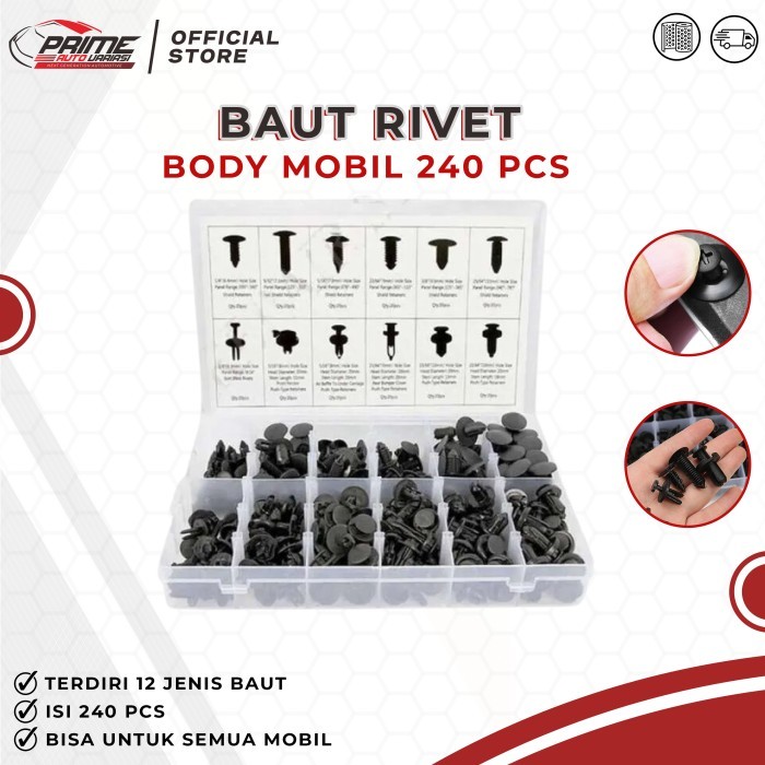 Jual Baut Rivet Mobil Universal klip Bumper Baut Body Plastik Mobil ...