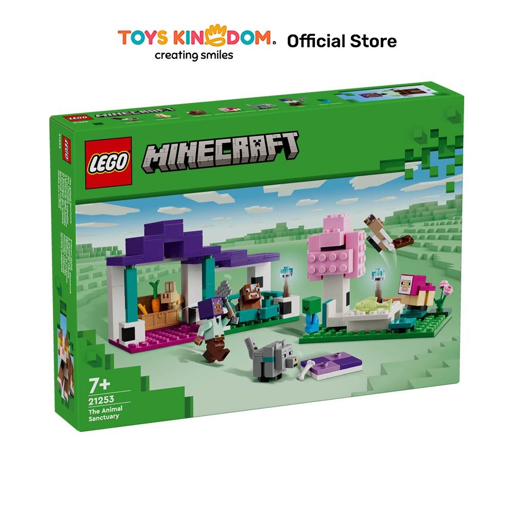 Jual Toys Kingdom Lego Minecraft The Animal Sanctuary 21253 Kids Toy ...
