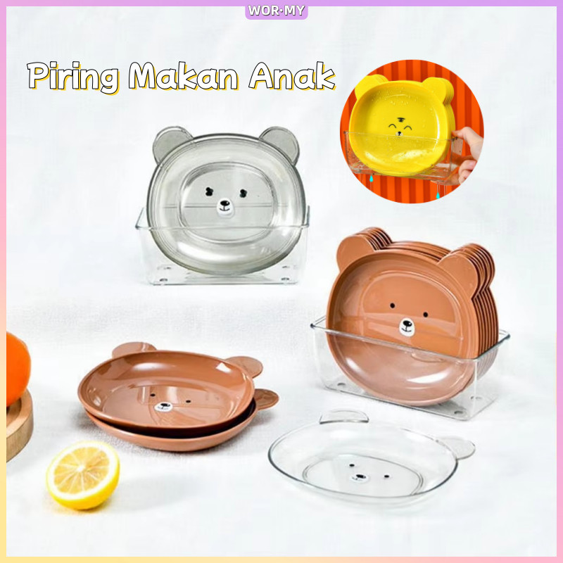 Jual 【WOR·MY】 Piring Snack / Piring Makan Anak / Piring Makan Model ...