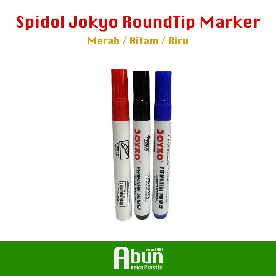 Jual Spidol Permanent Marker Joyko (Biru/Hitam/Merah) | Shopee Indonesia