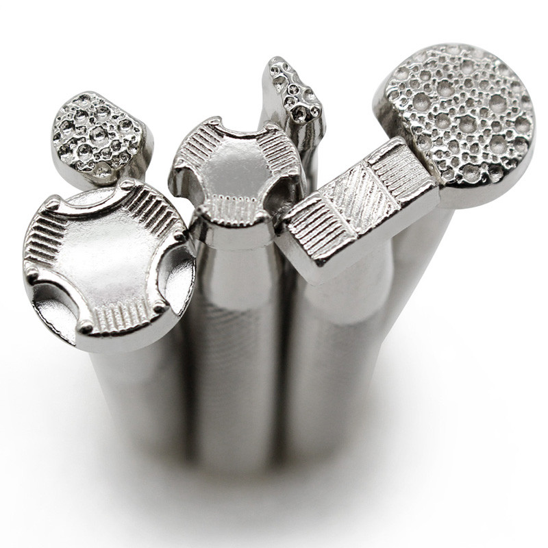 Jual 6 Pattern Leather Stamping Tool for Leather Carving Stamps DIY ...