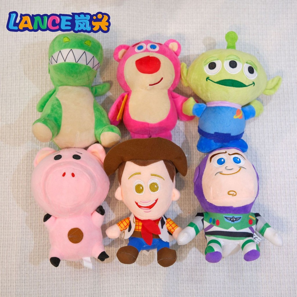 Jual BONEKA TOY STORY BUZZ WOODY ALIEN GREEN MEN T REX HIJAU LOTSO PINK ...