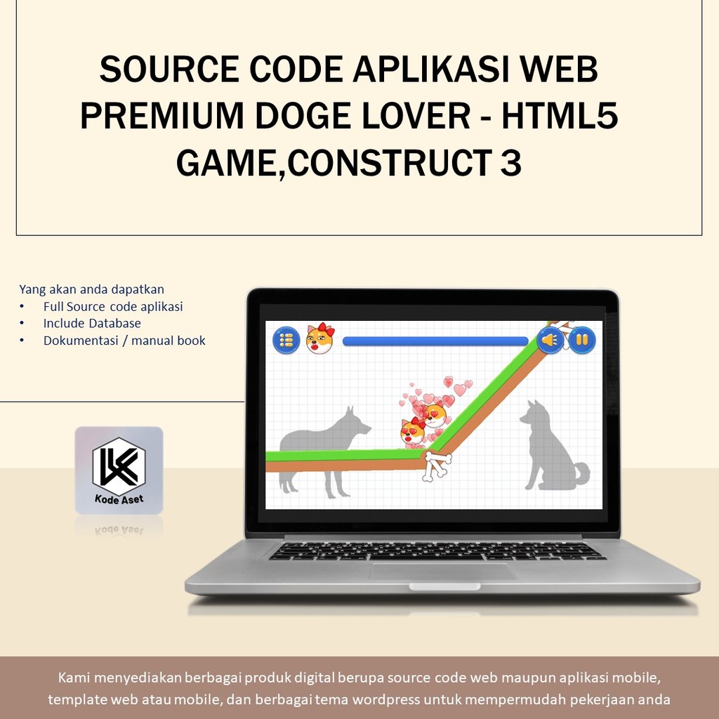 Jual SOURCE CODE APLIKASI WEB PREMIUM DOGE LOVER - HTML5 GAME,CONSTRUCT 3 | Shopee Indonesia