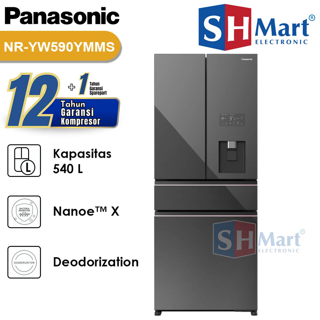 Jual KULKAS PANASONIC MULTI DOOR 4 PINTU KAPASITAS 540 LITER NR ...