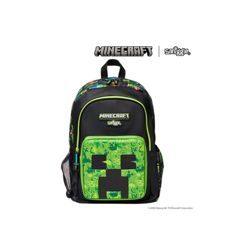 Jual Smiggle Minecraft Classic Backpack - IGL449540BLK | Shopee Indonesia