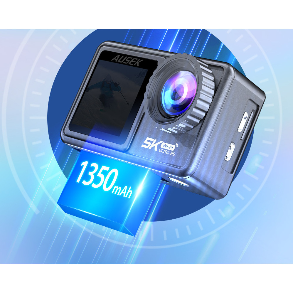 Jual 5K Action Camera 48MP Optional 6 Filter 2" IPS Dual Screen 4K60FPS ...