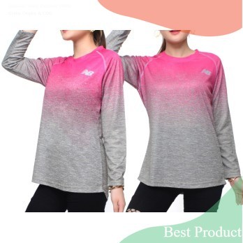 Jual Baju running ladies gym olahraga NB run01#NEWBRAND# tangan panjang ...