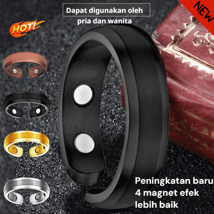 Jual 【Baru Dalam Stok】Cincin Magnet Terapi Kesehatan Untuk Kontrol Ukur ...