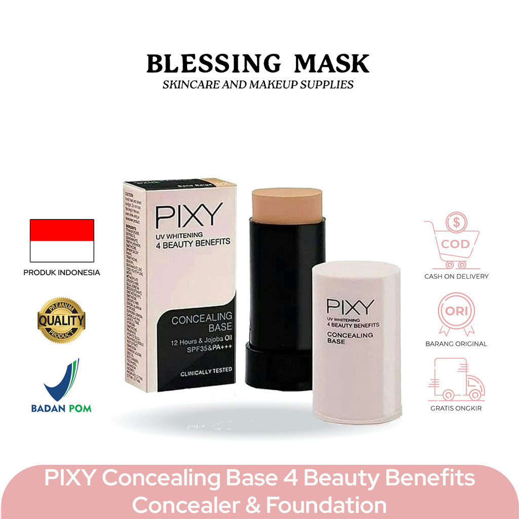 Jual PIXY Concealing Base 4 Beauty Benefits Concealer & Foundation ...