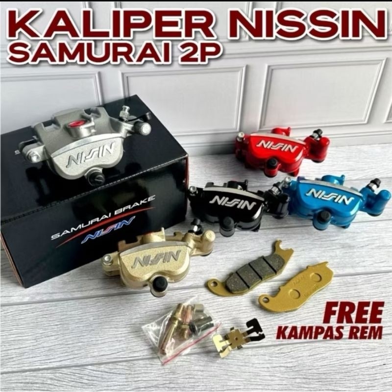 Jual caliper nissin samurai kanan rem brake kaliper 2 piston samurai 2p universal kanan semua ...