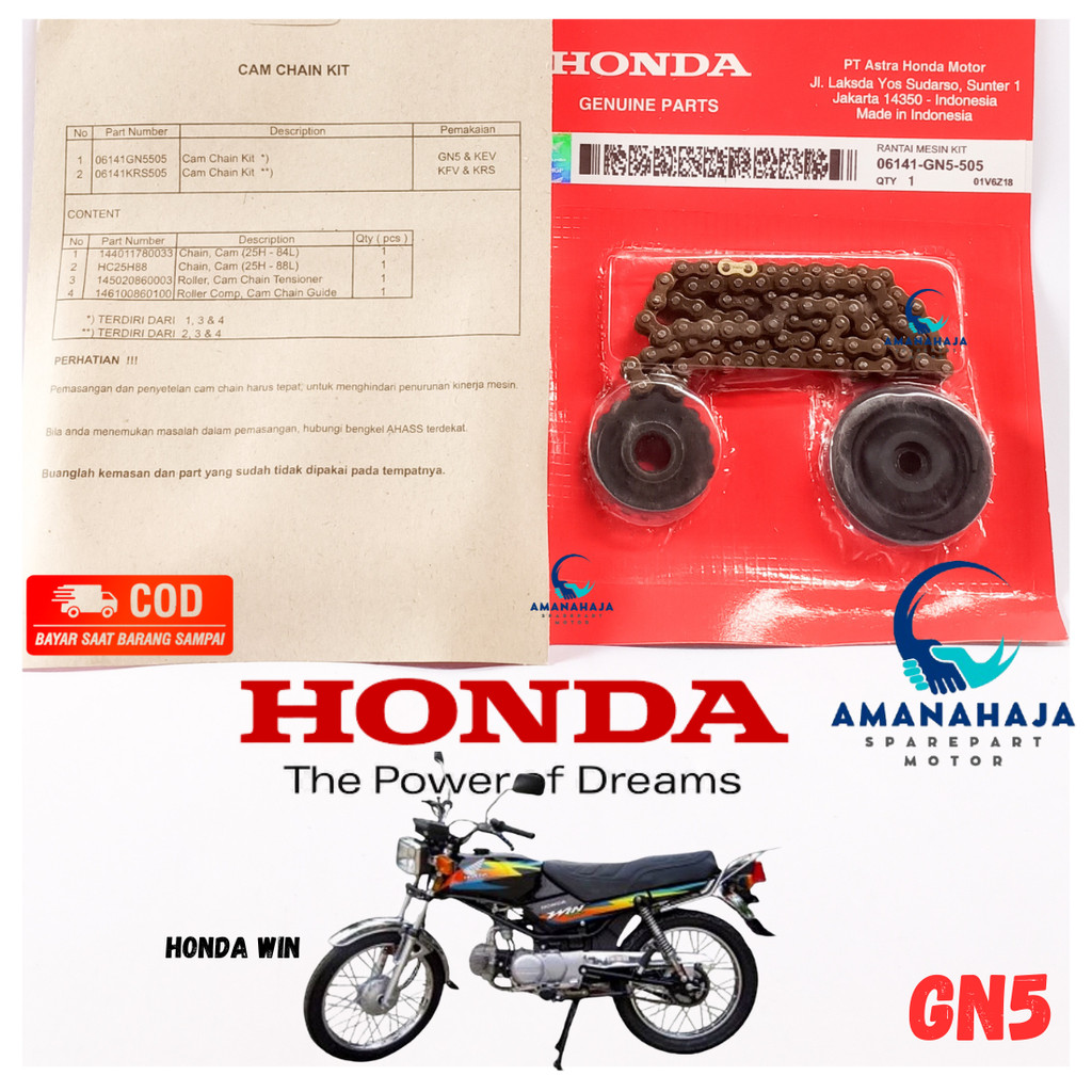 Jual (GARANSI) ORI RANTAI KETENG KAMPRAT SET WIN (GN5) | SPAREPART ...