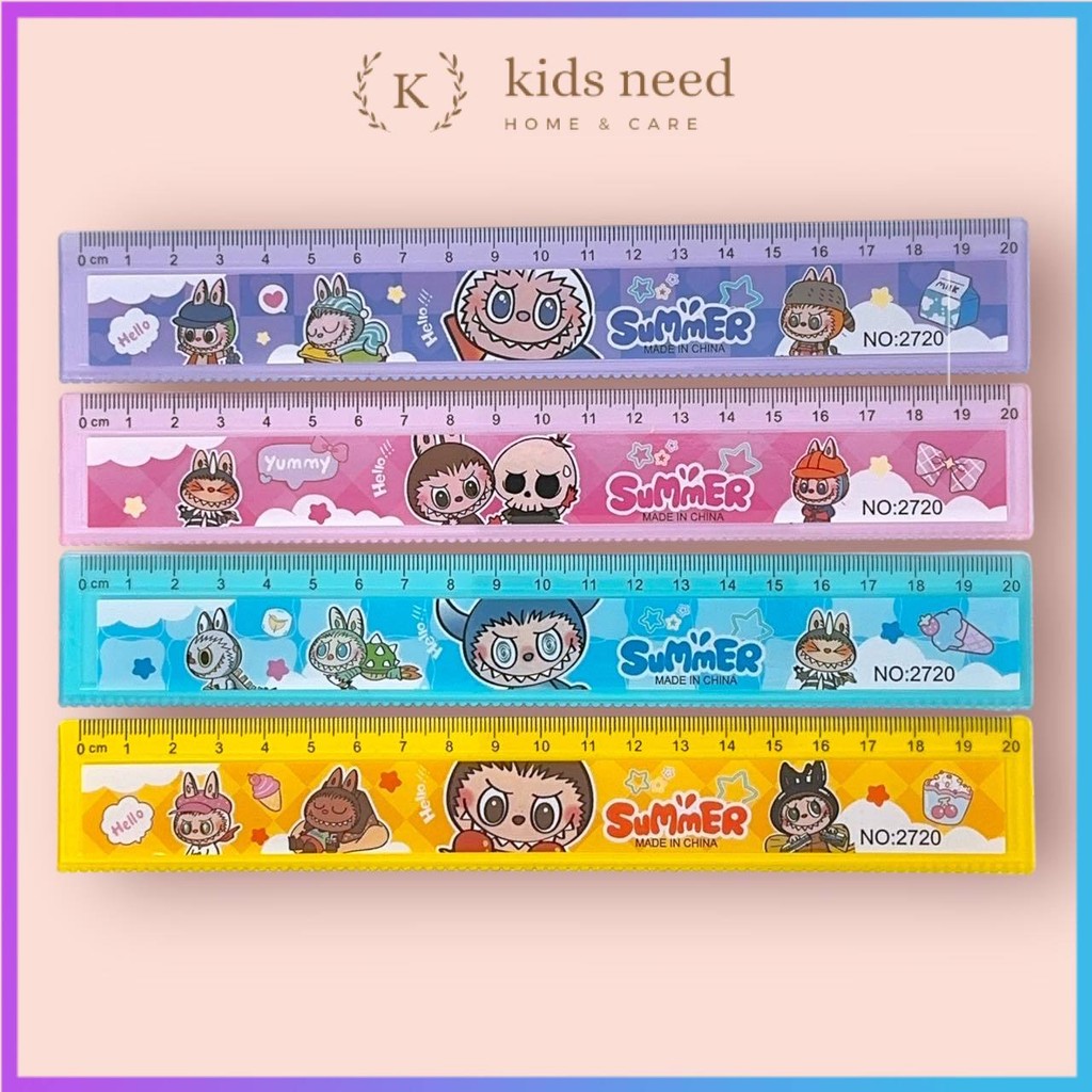 Jual (20cm) Penggaris Labubu Cute Ruler Karakter Lucu Harga Termurah ...