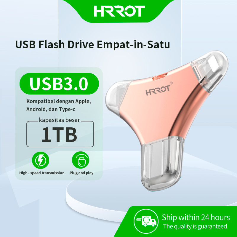 Jual Flashdisk Metal 1TB OTG 4-in-1 USB3.0 Flashdisk Multifungsi, 64GB ...