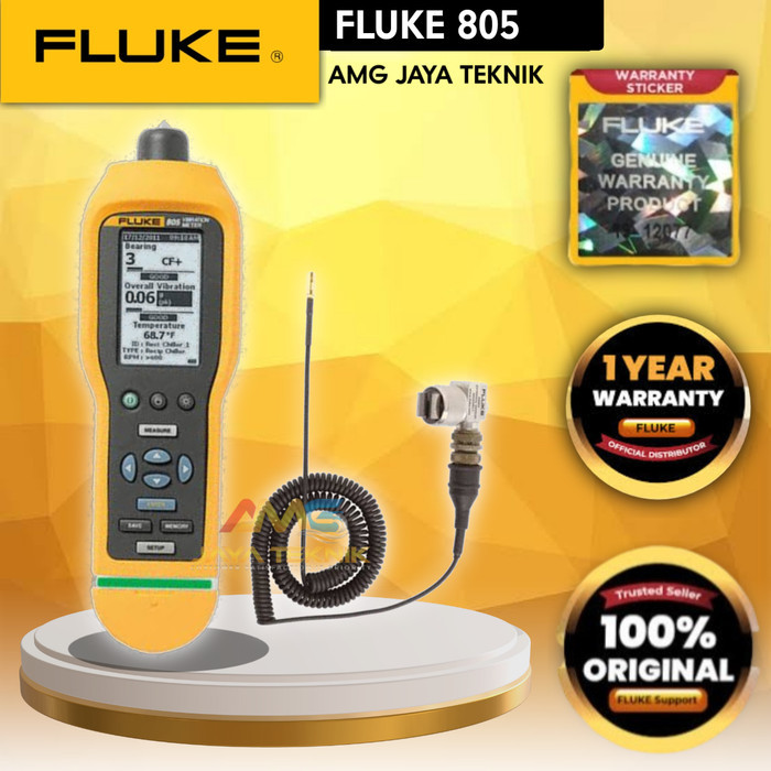 Jual FLUKE 805 Vibration Meter Tester Original / Alat Pengukur Getaran ...