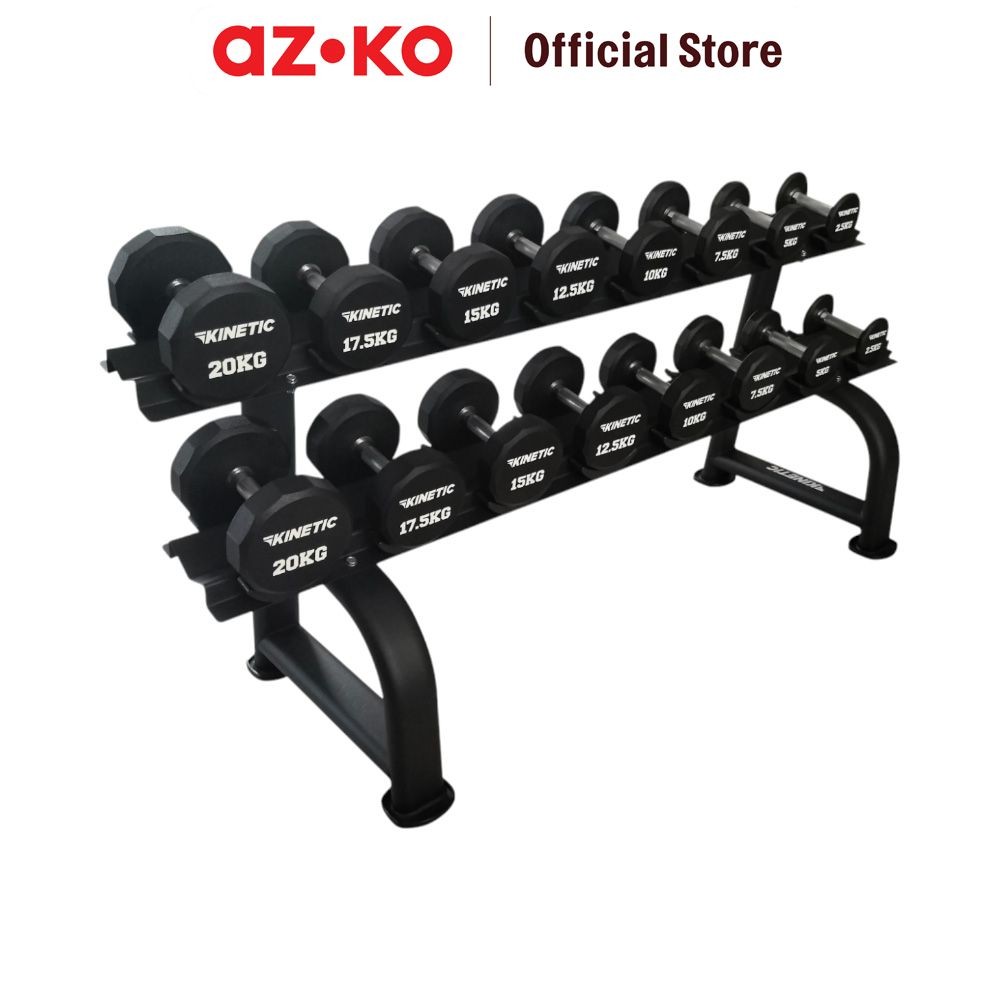 Jual AZKO Kinetic Rak Dumbbell 8 Pair - Abu-Abu Tempat Simpan Alat Gym ...