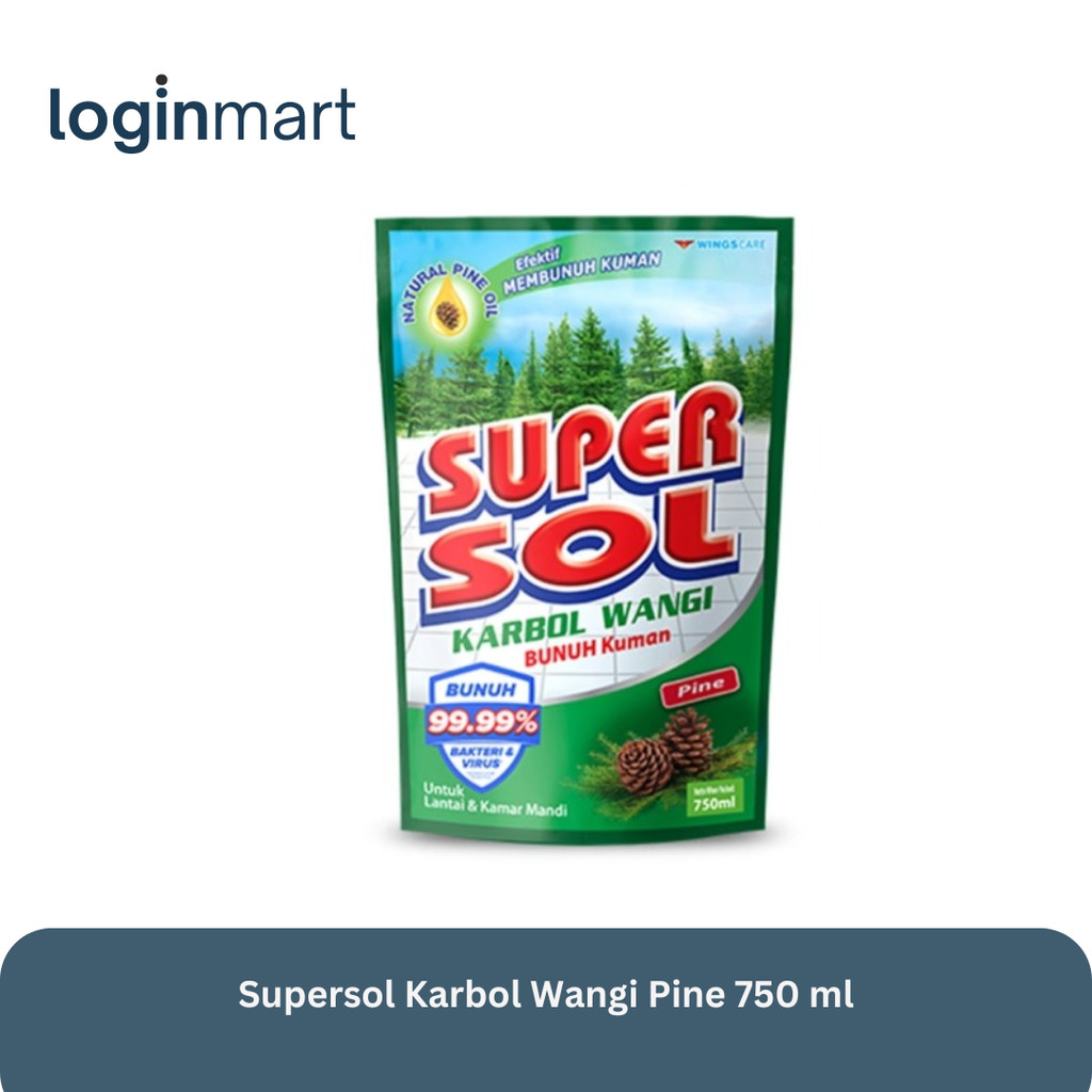 Jual Supersol Karbol Wangi Pine 750 ml | Shopee Indonesia