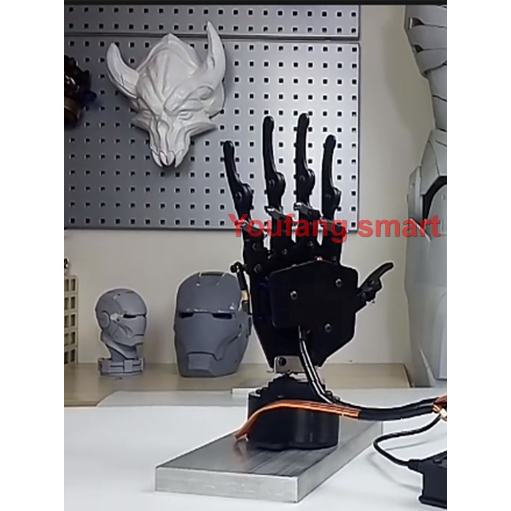 Jual 6 Dof Robotic Arm with 5 Dof Bionic Robot Hand Finger Claw for ...