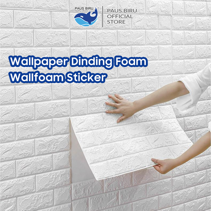 Jual Paus Biru - Wallpaper Sticker Dinding Foam 3D / Stiker Dekorasi ...