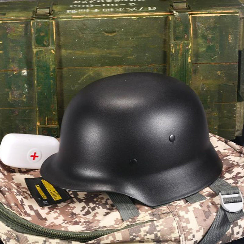 Jual Army German M35 Helmet Black Tactical Airsoft Accessories Helmets ...