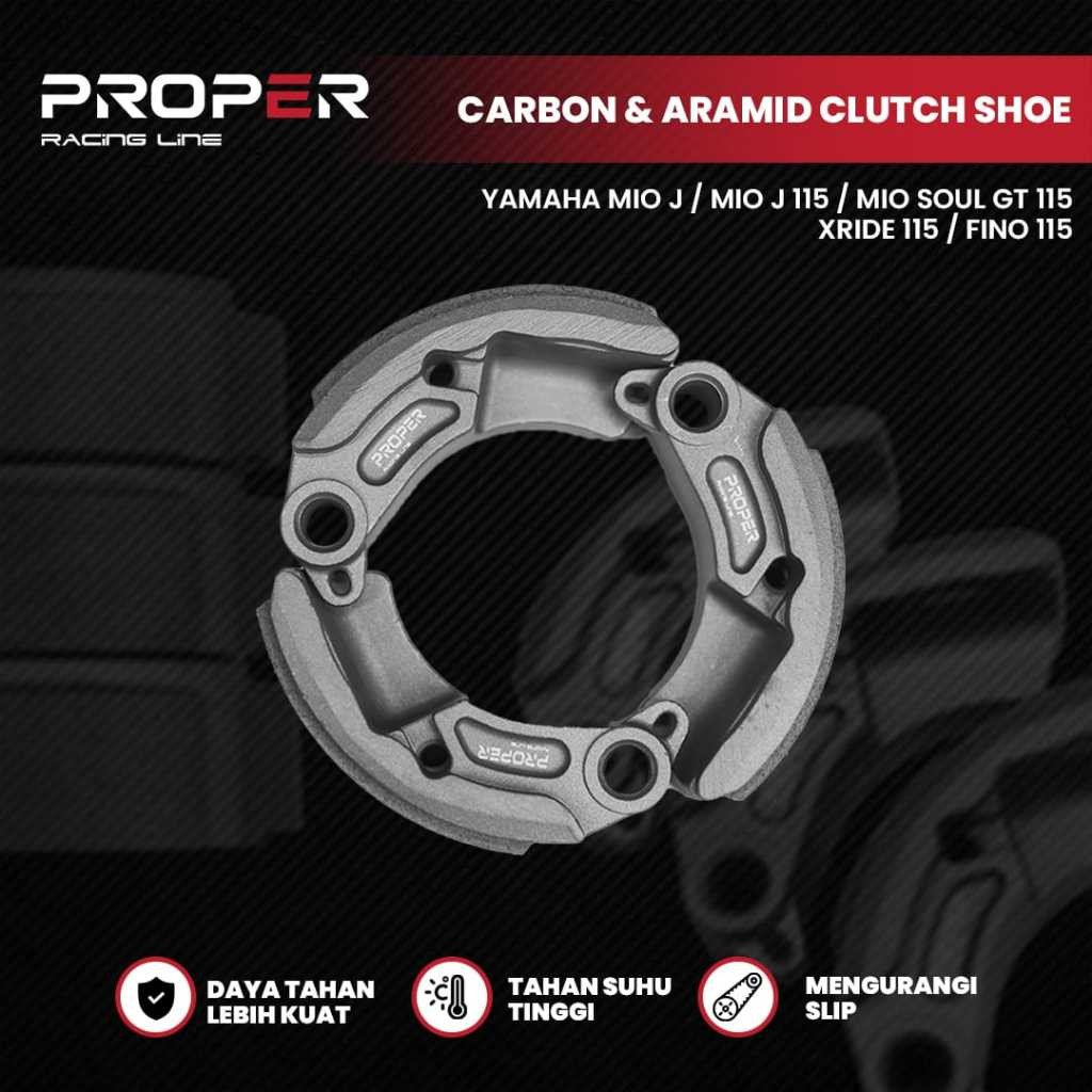 Jual KAMPAS GANDA CARBON ARAMID MIO J FINO XRIDE GT 115 PROPER RACING ...