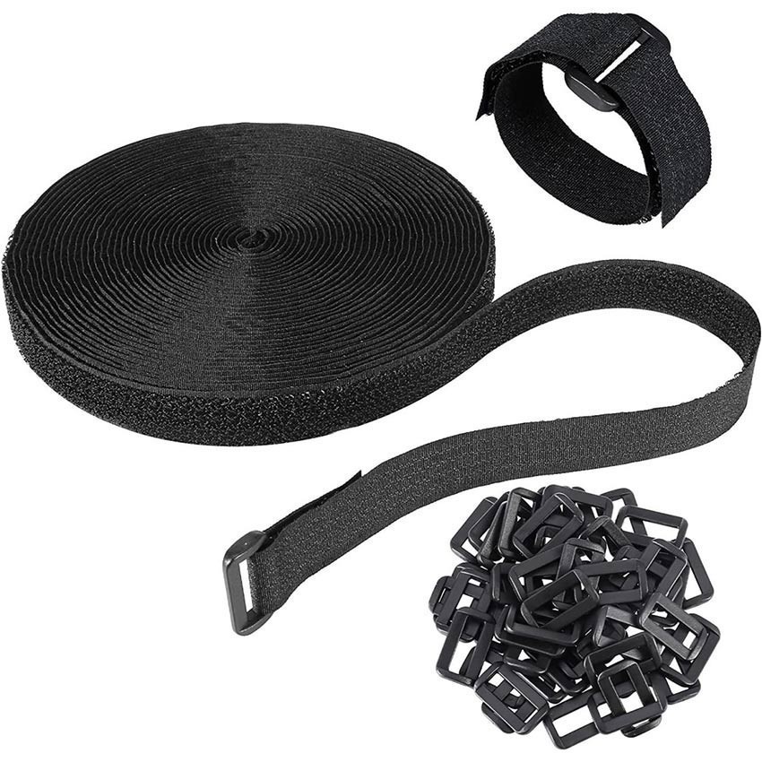 Jual 10M Hook&Loop Cable Tie / Pengikat Kabel Ties Hook&Loop Organizer / Nylon Fastener Strap ...