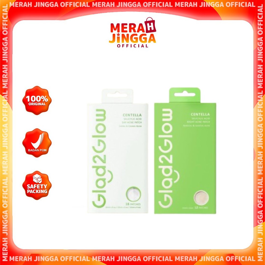 Jual Glad2Glow Centella Salicylic Acid Night|Day Acne Patch -Pimple ...