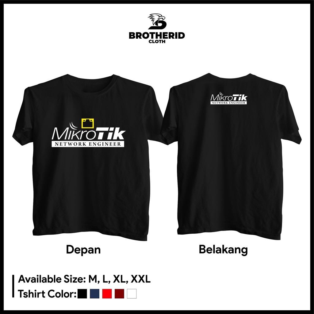 Jual Kaos Mikrotik Network Engieer Crew Baju Tukang Pasang Wifi ...